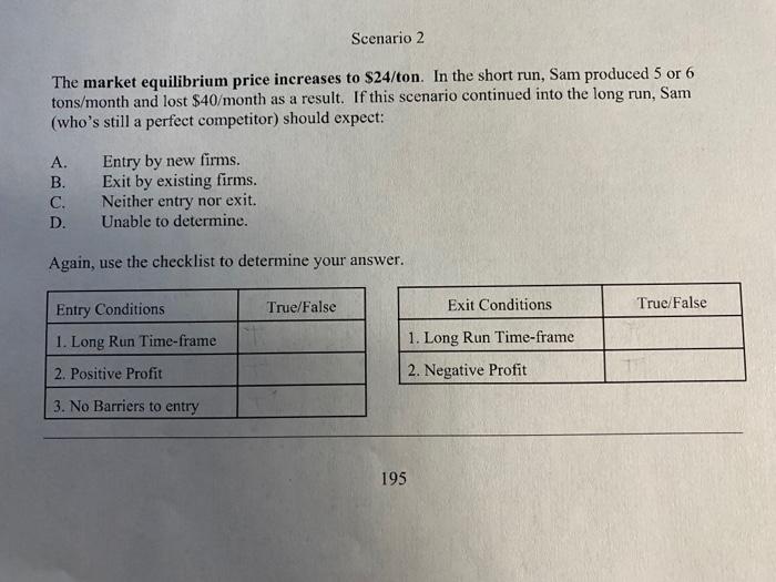 Solved 5.3 Perfect Competition in the Long Run In the long | Chegg.com