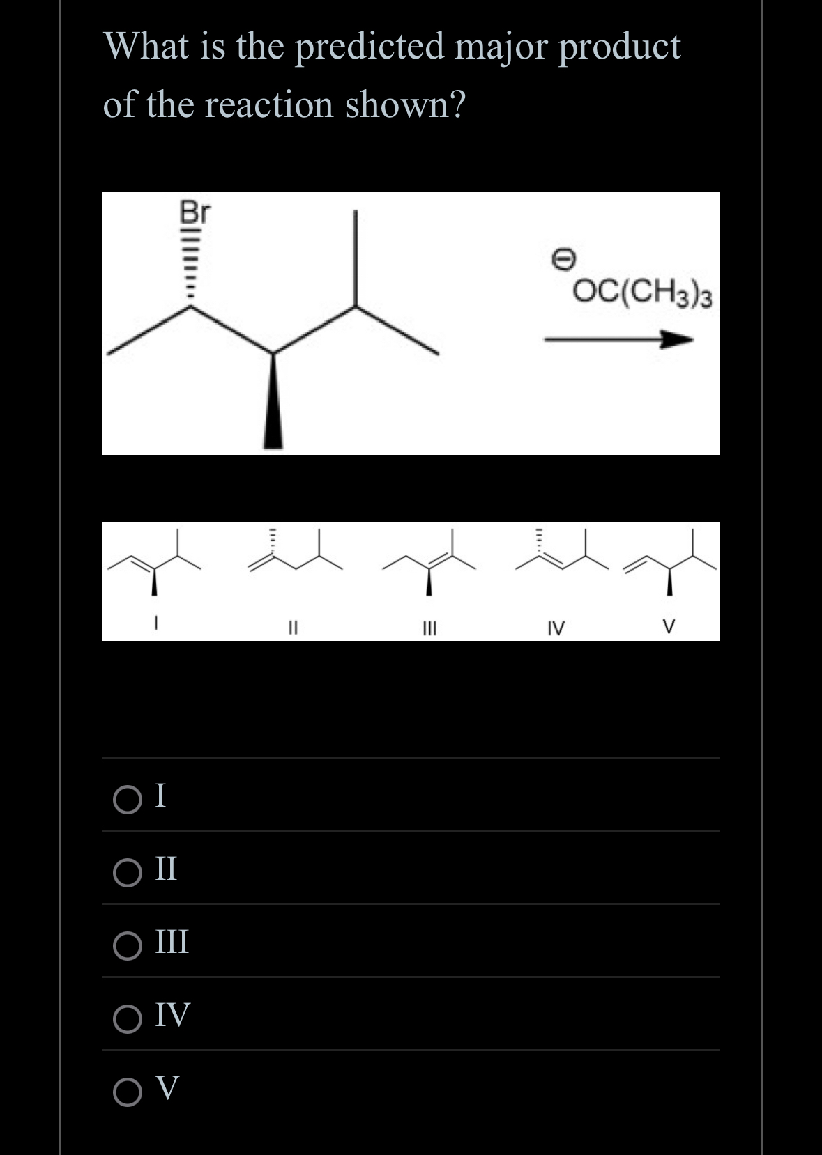 Solved What is the predicted major product of the reaction | Chegg.com