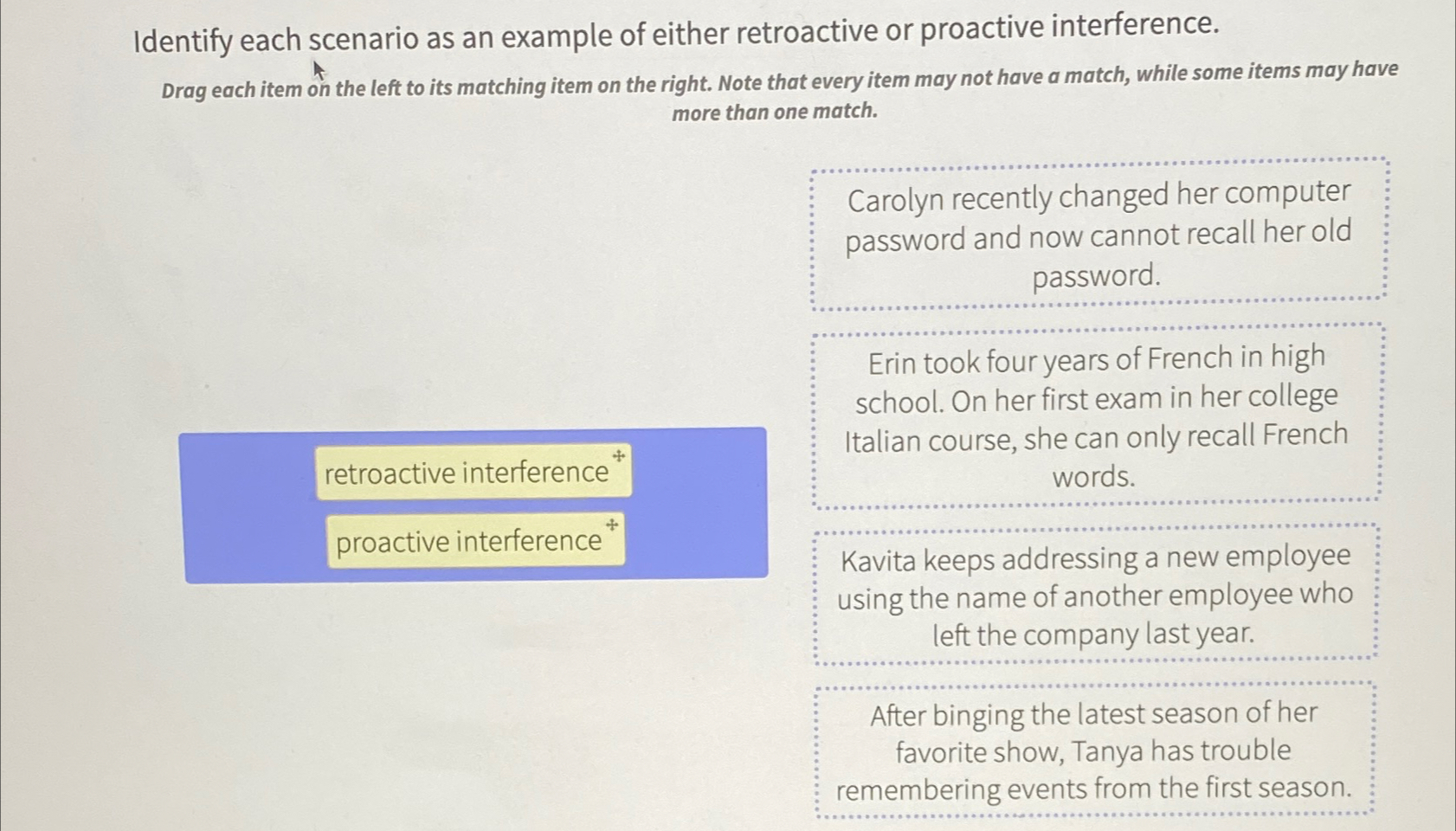Solved Identify each scenario as an example of either | Chegg.com