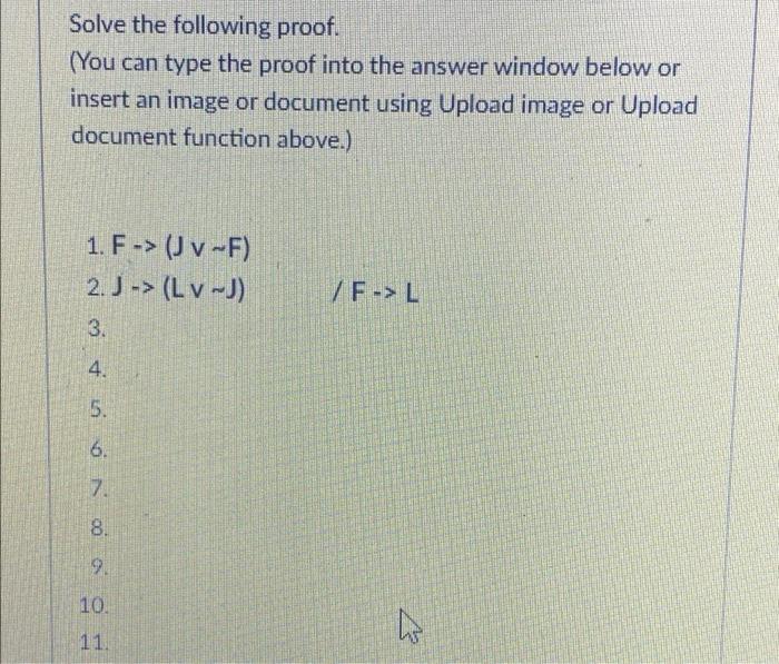 Solved Solve the following proof. (You can type the proof | Chegg.com