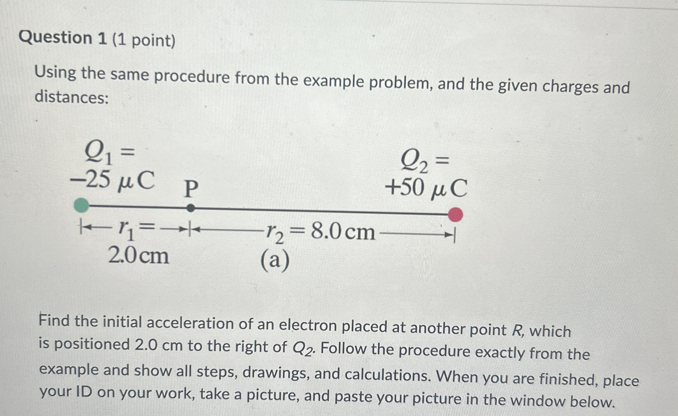 Solved Question 1 (1 ﻿point)Using the same procedure from | Chegg.com