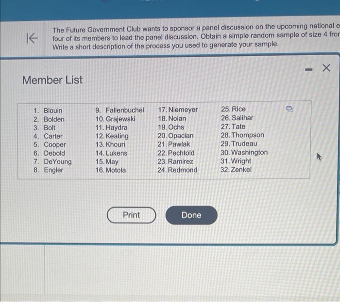 The Future Government Club wants to sponsor a panel | Chegg.com