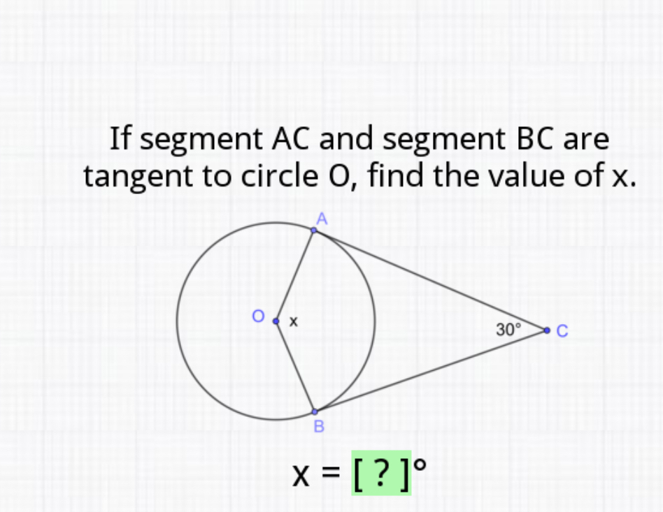 Solved If segment AC ﻿and segment BC ﻿are tangent to circle | Chegg.com