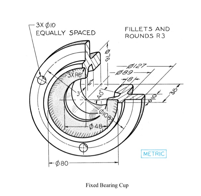 Solved Solve by drawing required views using a full or | Chegg.com