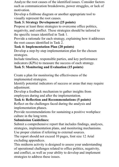 Solved Conflict in the Workplace Scenario: The Widget | Chegg.com