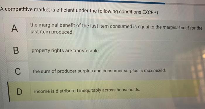 Solved A public park A is subject to the free-rider problem. | Chegg.com