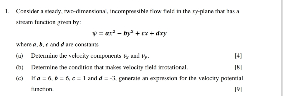Solved Consider a steady, two-dimensional, incompressible | Chegg.com