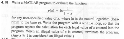 Write a MATLAB program to evaluate the function for | Chegg.com