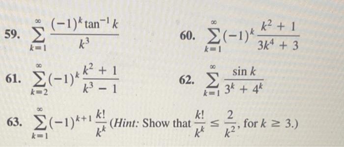 Solved 45–63. Absolute and conditional convergence Determine | Chegg.com