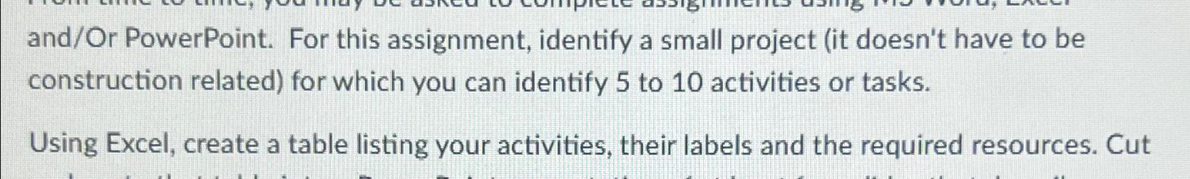 Solved and/Or PowerPoint. For this assignment, identify a | Chegg.com
