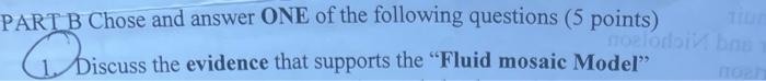 Solved Part B Chose And Answer One Of The Following 