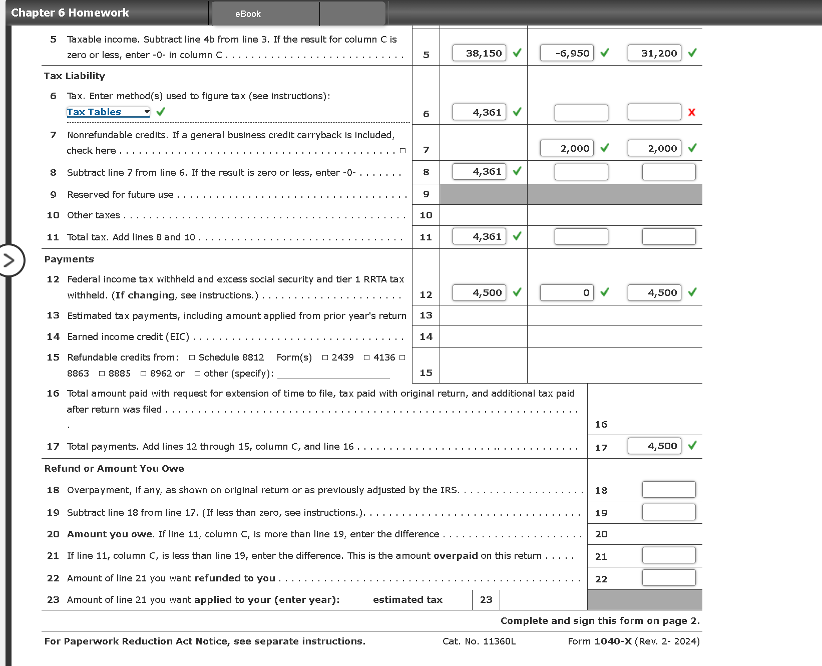 Solved Jervis Vision, a single taxpayer under age 65, ﻿filed | Chegg.com