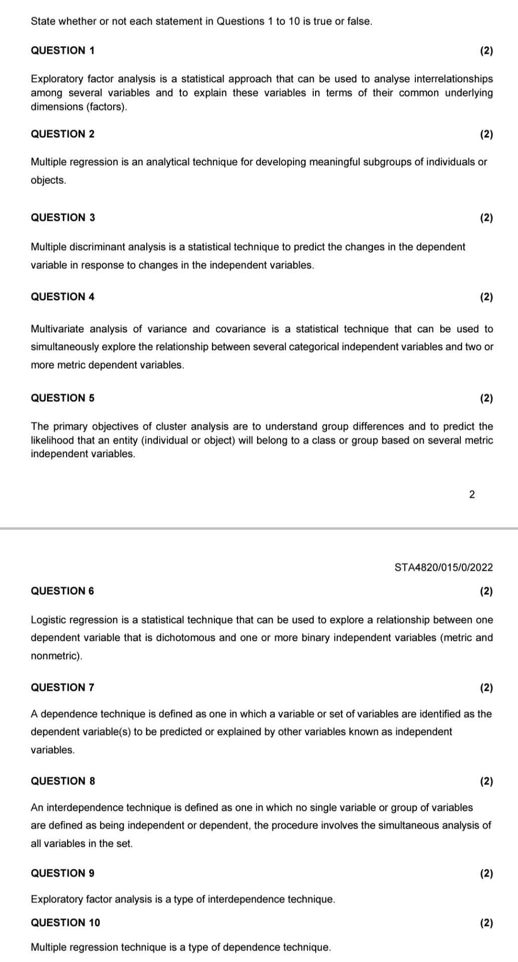 Solved Exploratory factor analysis is a statistical approach | Chegg.com