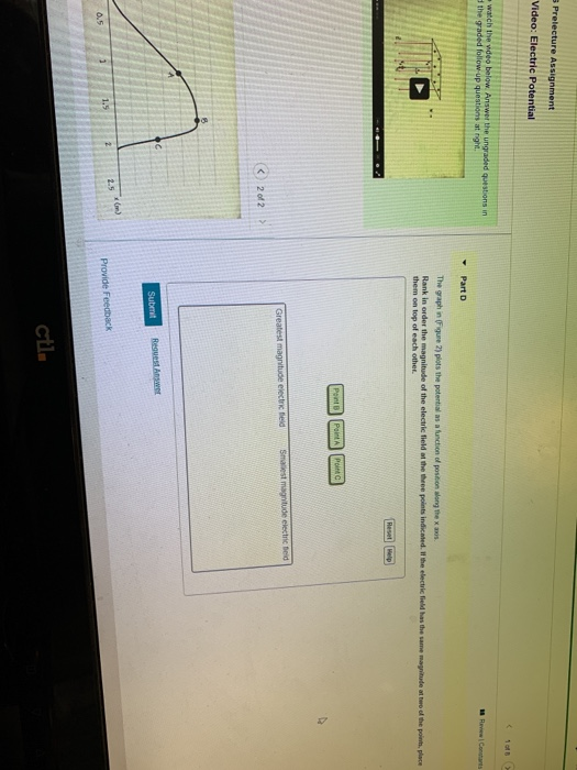 Solved Prelecture Assignment Video: Electric Potential