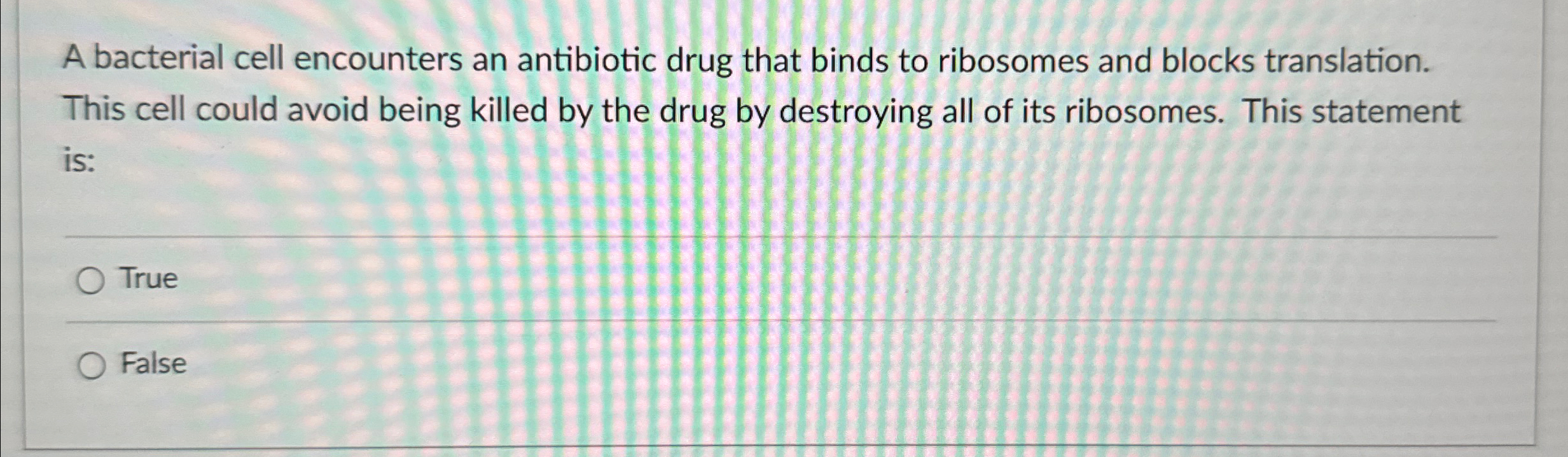 Solved A bacterial cell encounters an antibiotic drug that | Chegg.com
