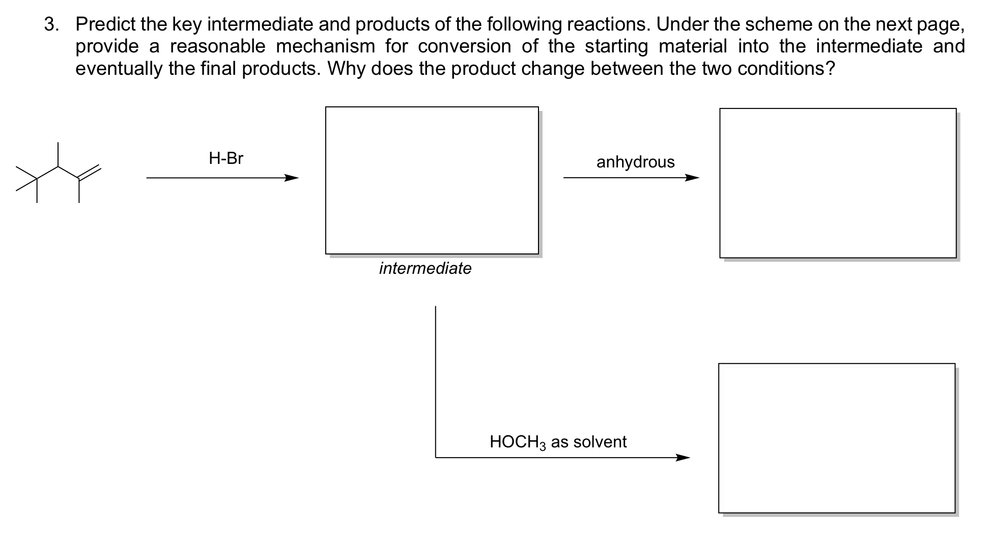 Solved Predict the key intermediate and products of the | Chegg.com