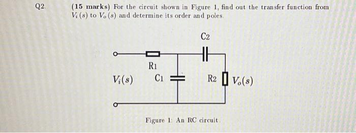 Solved (15 marks) For the circuit shown in Figure 1, find | Chegg.com Solved (15 marks) For the circuit shown in Figure 1, find | Chegg.com