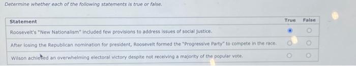 Determine whether each of the following statements is | Chegg.com