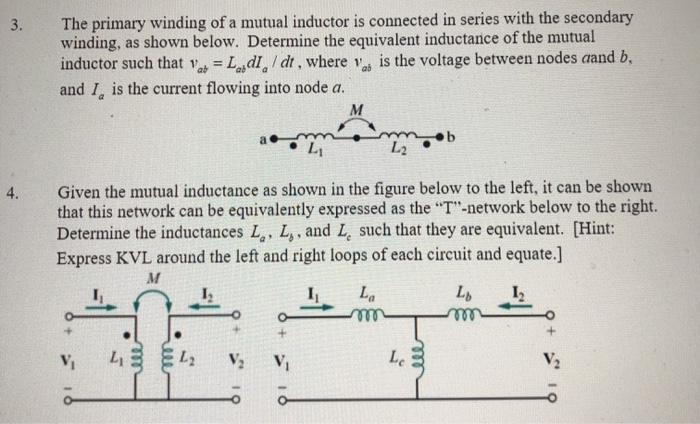 Solved The primary winding of a mutual inductor is connected | Chegg.com