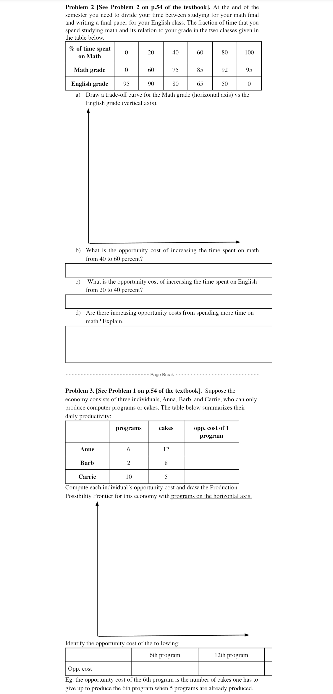 Solved Problem 2 [See Problem 2 ﻿on p. 54 ﻿of the textbook]. | Chegg.com