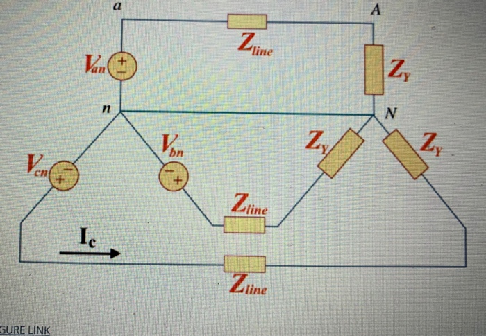Solved A balanced Y-connected source with abc-sequence and | Chegg.com