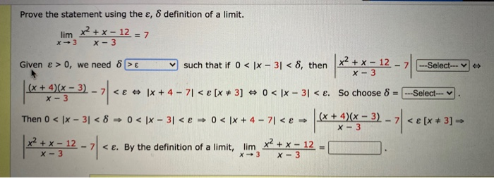 Solved Prove the statement using the e, 8 definition of a | Chegg.com
