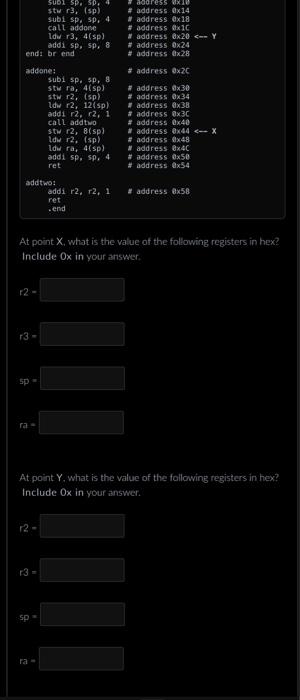 Solved The values in the registers after executing the | Chegg.com