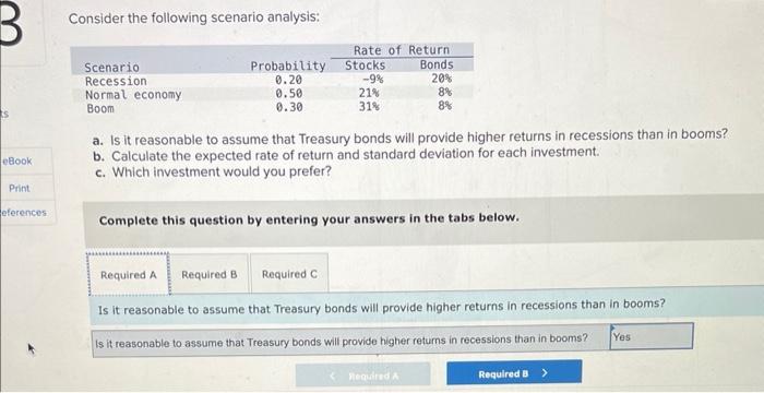Solved Consider the following scenario analysis: a. Is it | Chegg.com