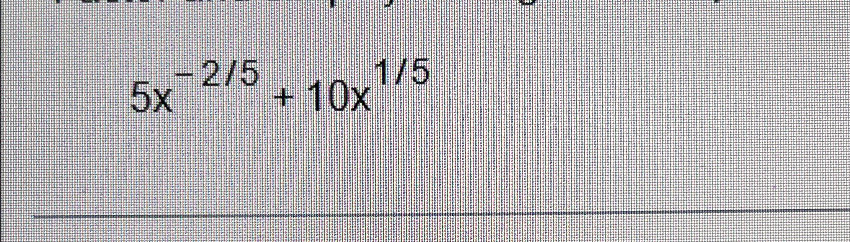 Solved 5x-25+10x15 | Chegg.com