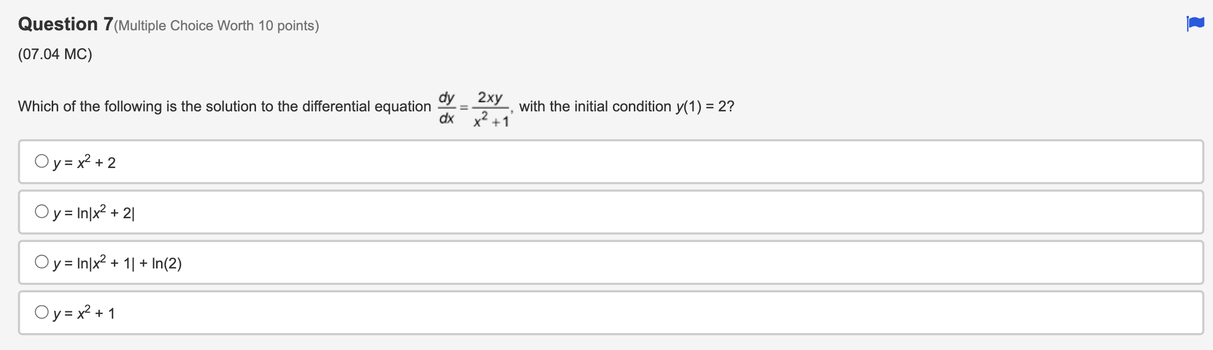 Solved Question 7(Multiple Choice Worth 10 ﻿points)(07.04 | Chegg.com