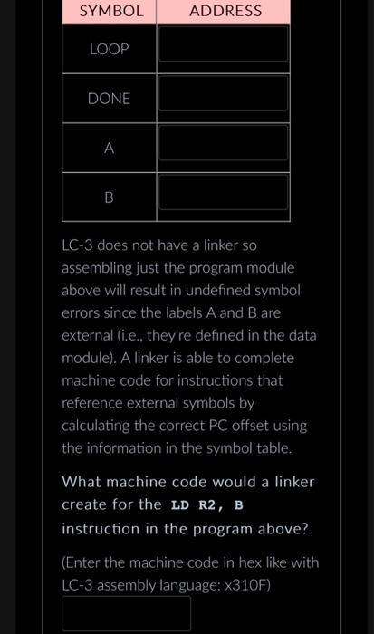 Solved Consider the following LC-3 program that multiplies | Chegg.com
