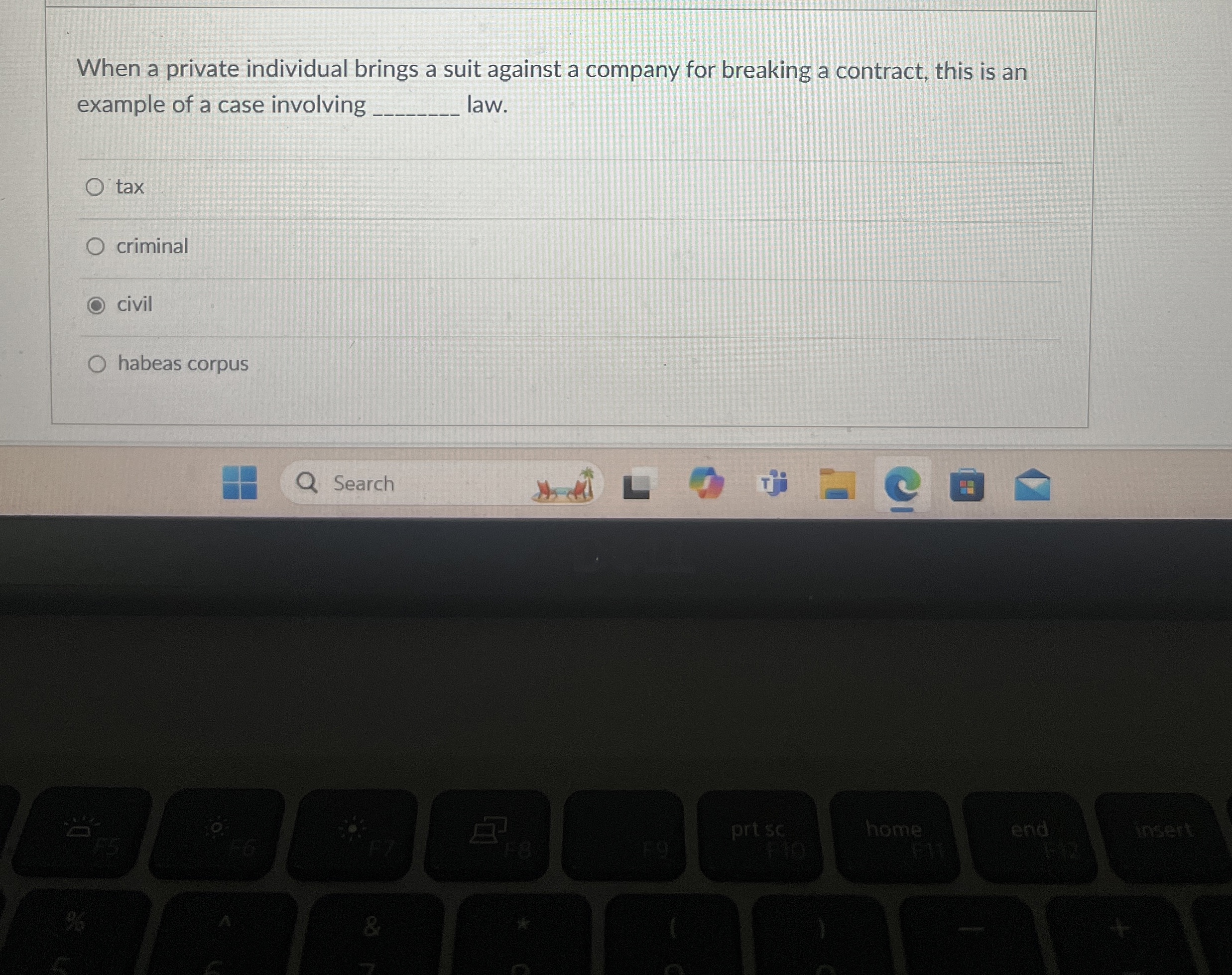 Solved When a private individual brings a suit against a | Chegg.com