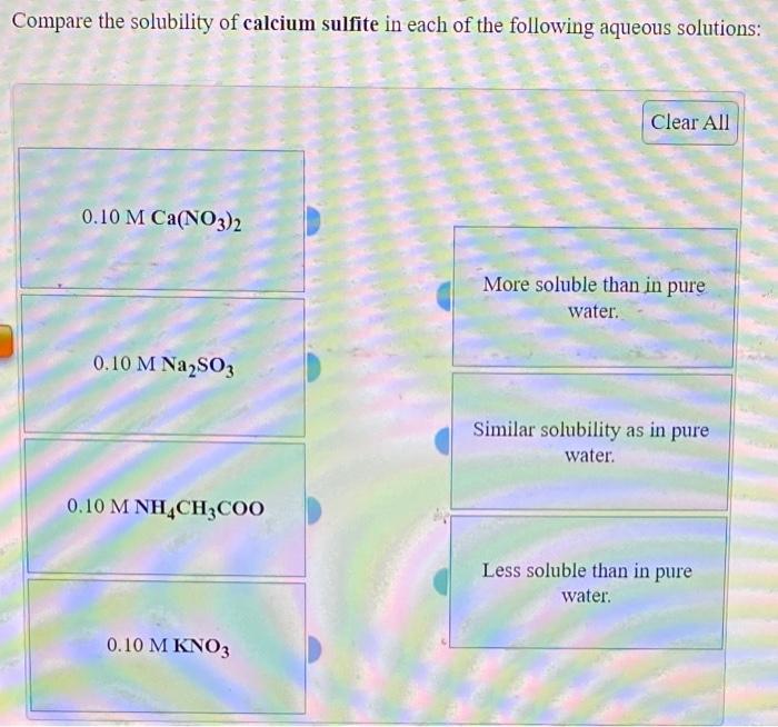 Solved Compare the solubility of lead sulfide in each of the | Chegg.com