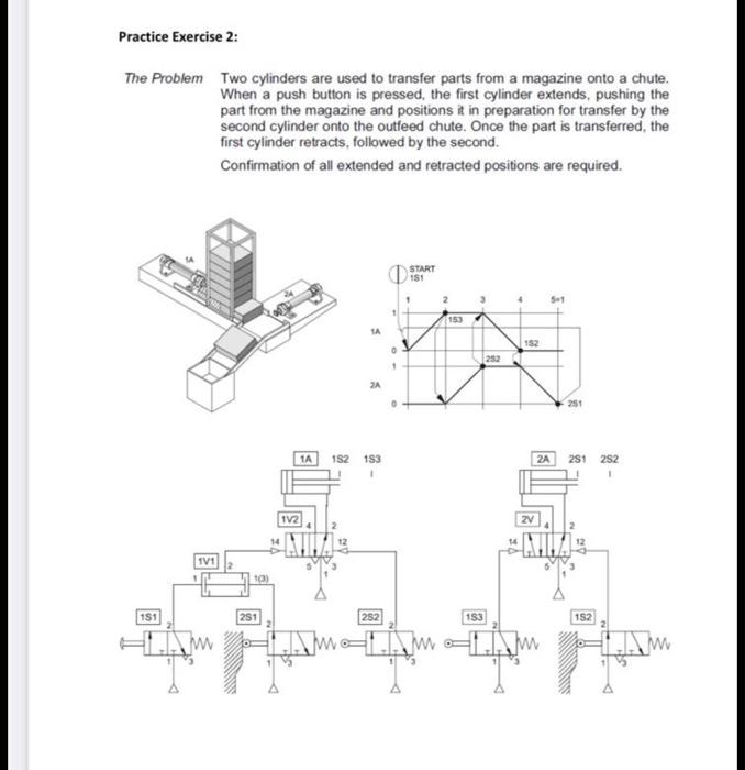 Practice Exercise 2: The Problem Two cylinders are | Chegg.com