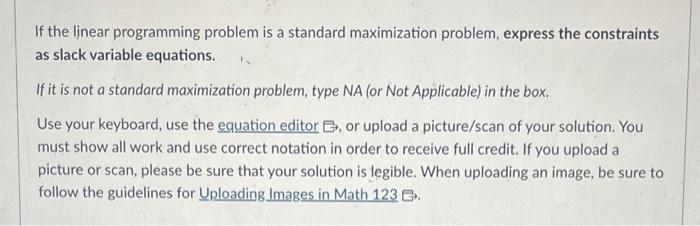 Solved Identify whether the given linear programming problem | Chegg.com