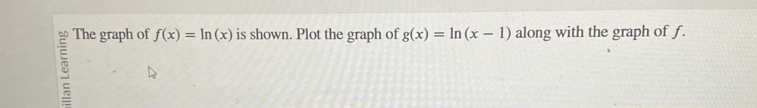 Solved Do The graph of f(x)=ln(x) ﻿is shown. Plot the graph | Chegg.com