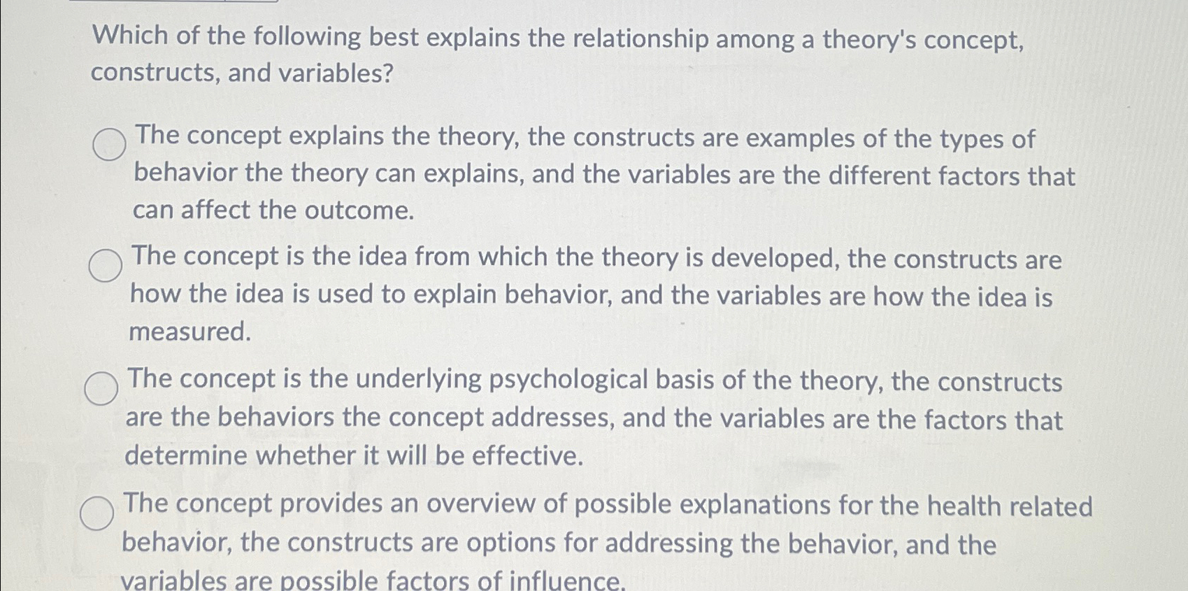 Solved Which of the following best explains the relationship | Chegg.com