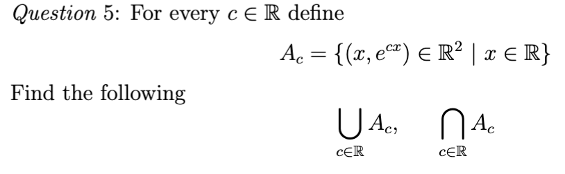Solved for ever c E R defineQuestion 5: For every cinR | Chegg.com