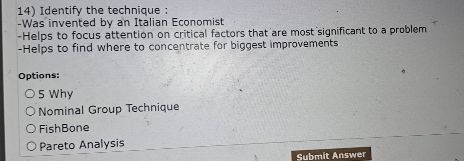 Solved Identify the technique :-Was invented by an Italian | Chegg.com