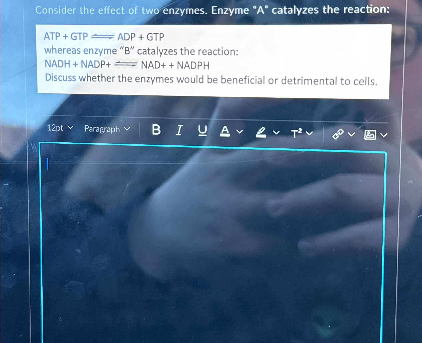 Solved Consider the effect of two enzymes. Enzyme "A" | Chegg.com