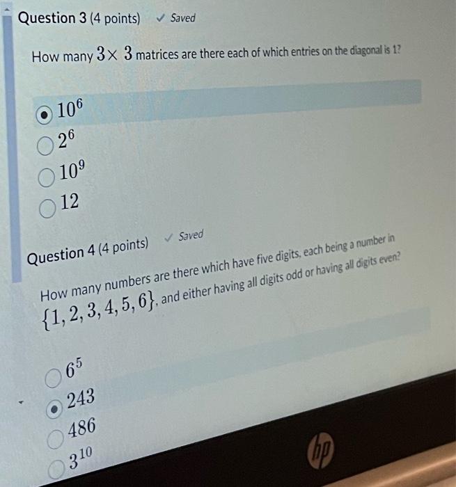 Solved How many 3×3 matrices are there each of which entries | Chegg.com