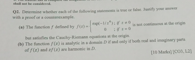 Solved Q2. ﻿Determine whether each of the following | Chegg.com