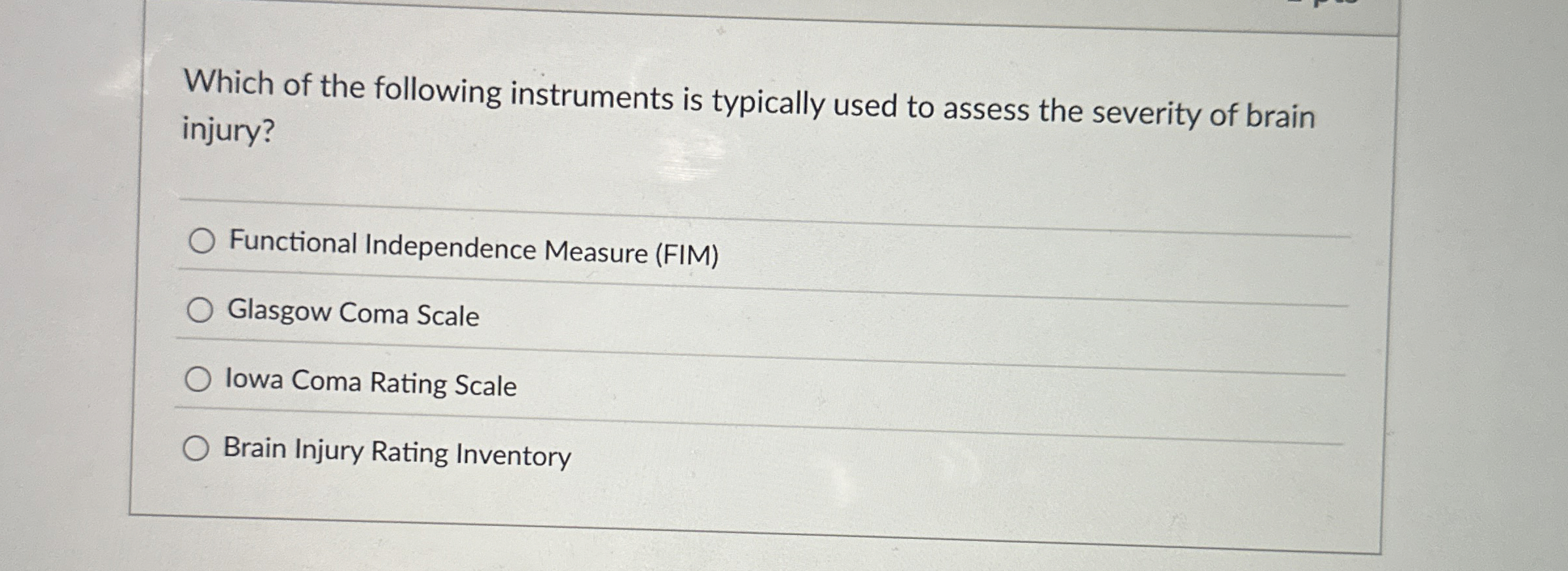 Solved Which of the following instruments is typically used | Chegg.com