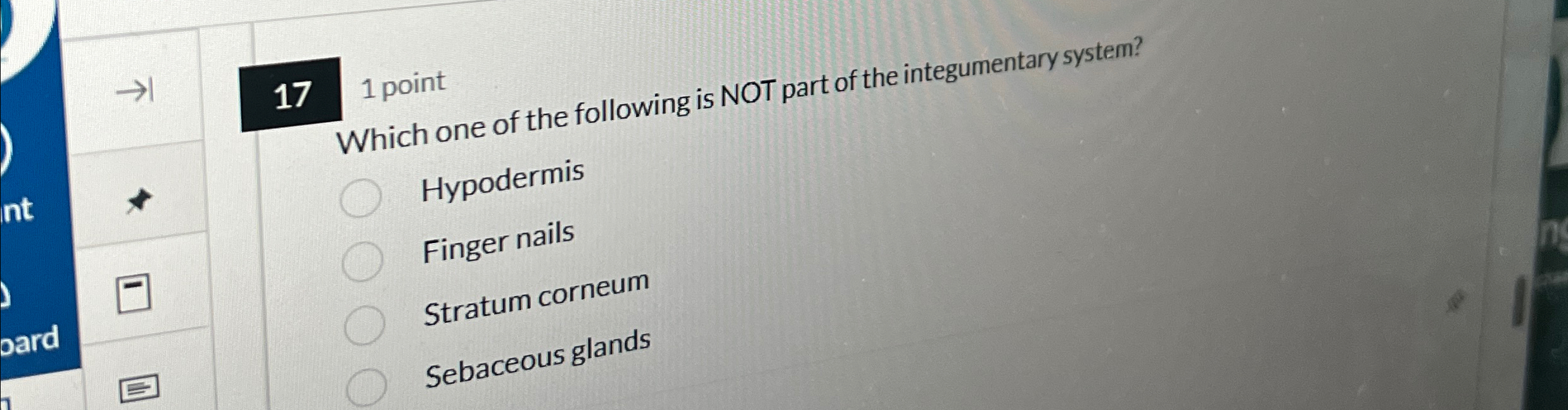 Solved 171 ﻿pointWhich one of the following is NOT part of | Chegg.com