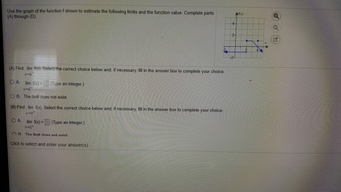Solved Use the graph of the function f shown to estimate the | Chegg.com