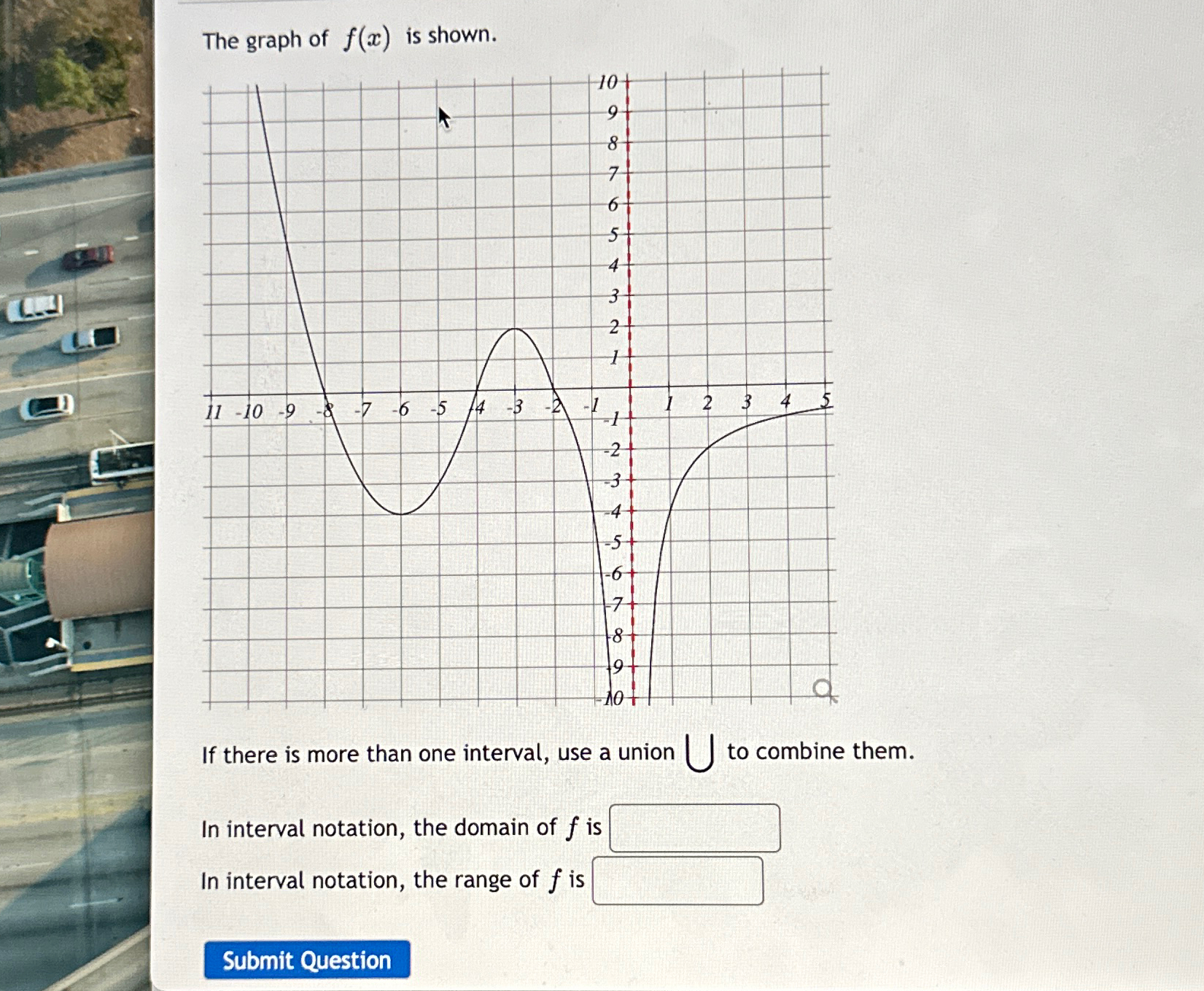 Solved The graph of f(x) ﻿is shown.If there is more than one | Chegg.com