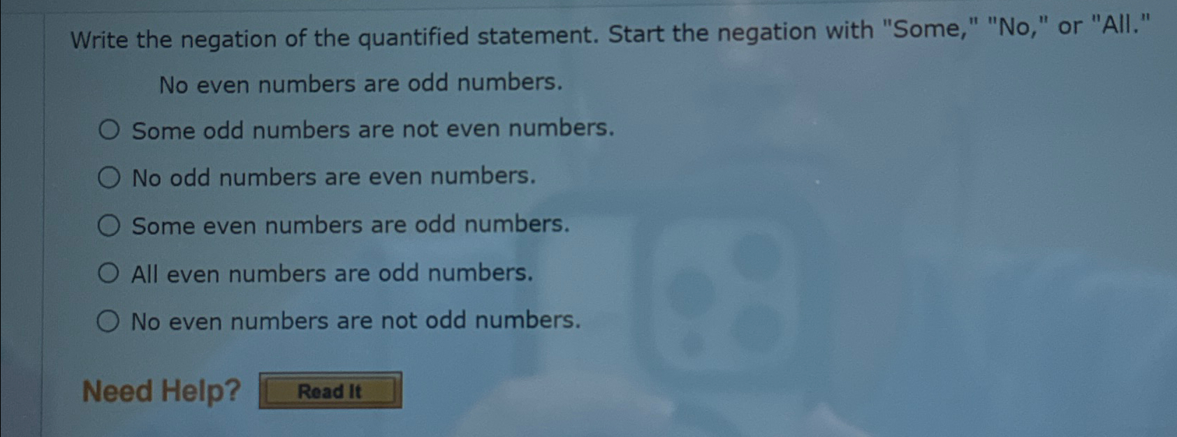 Solved Write The Negation Of The Quantified Statement Start 