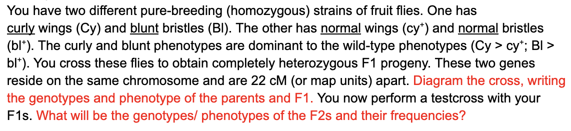 Solved You have two different pure-breeding (homozygous) | Chegg.com