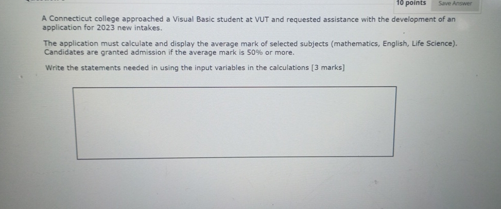 Solved 10 ﻿pointsSave AnswerA Connecticut college approached | Chegg.com