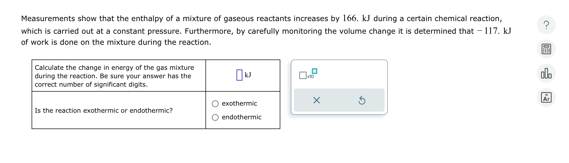 Solved Measurements show that the enthalpy of a mixture of | Chegg.com